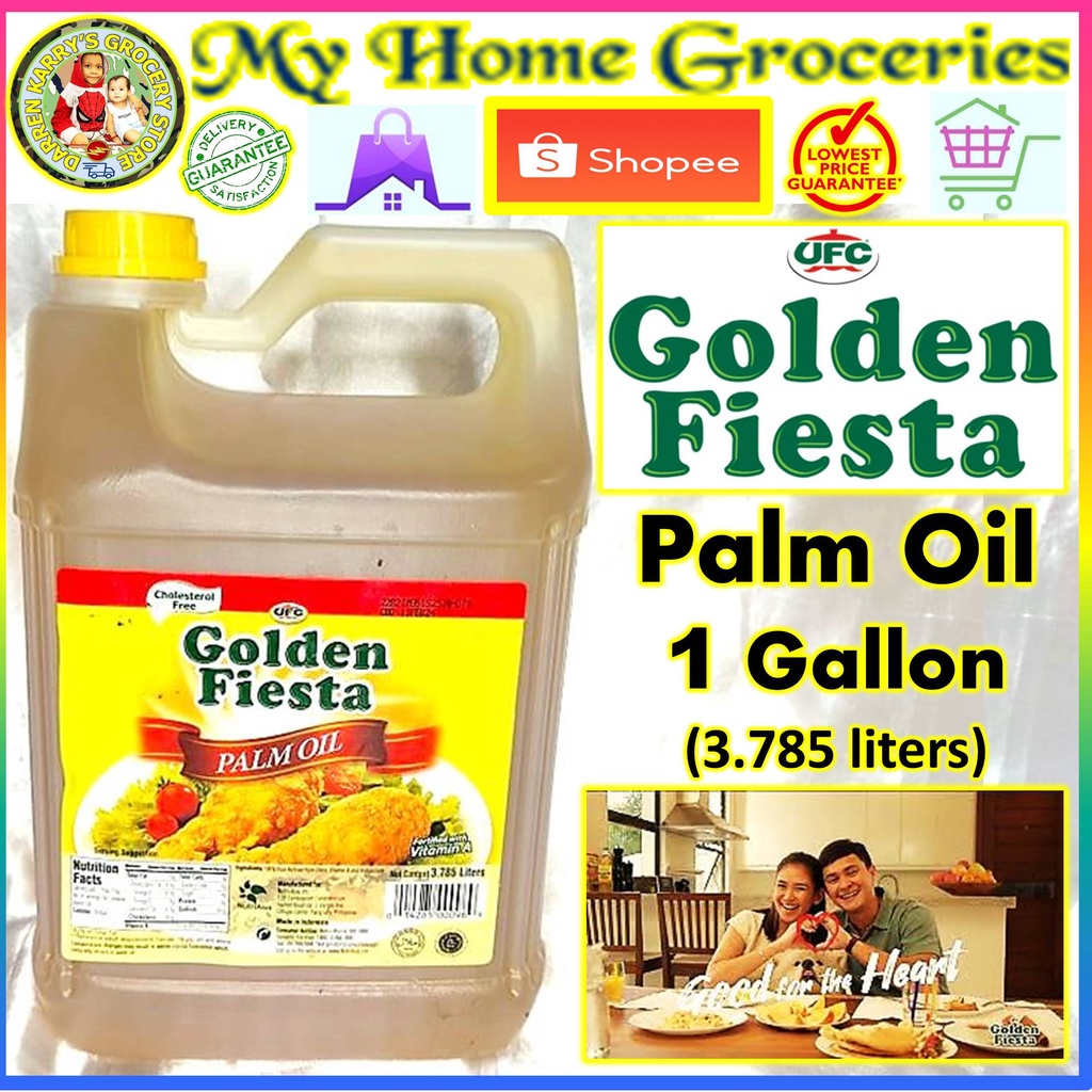 UFC Golden Fiesta Palm Cooking Oil 3.785 liters (1 Gallon) Halal ...