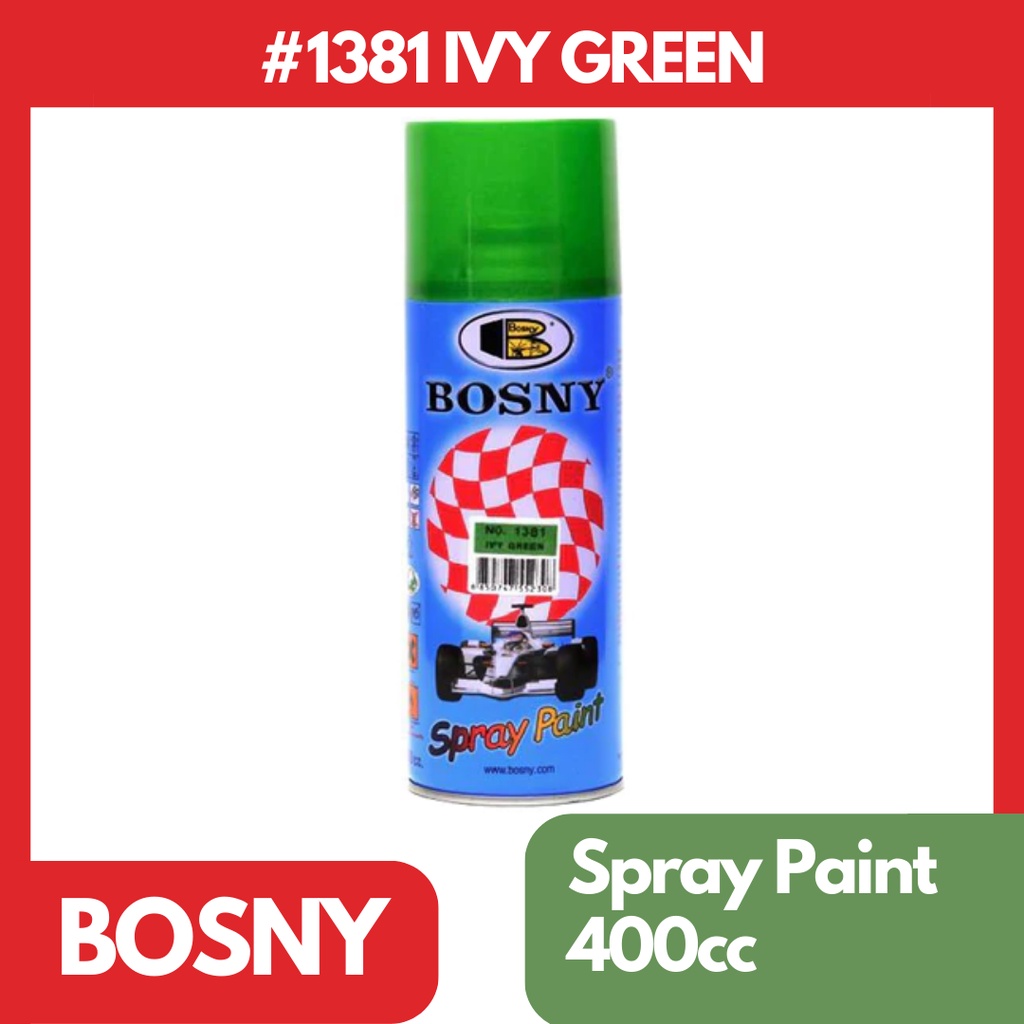 Bosny #1381 Ivy Green Original Acrylic Spray Paint 400cc | Shopee ...