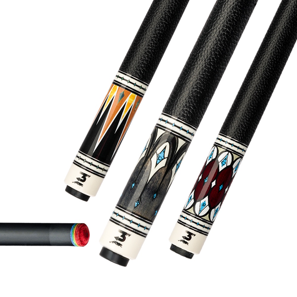 PREOAIDR 3142 Pool Cue Carbon Fiber Shaft Black 13mm 11.8mm 10.8mm Tip ...