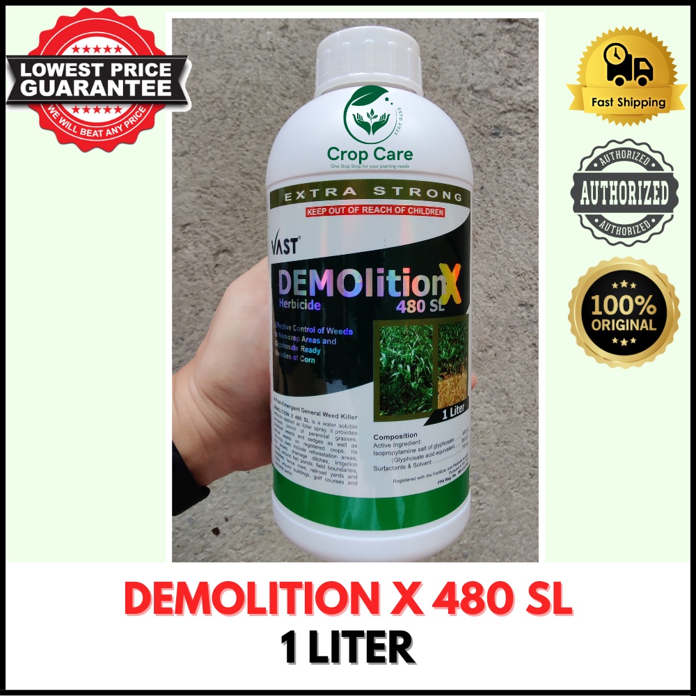 DEMOLITION X 480 SL (NON-SELECTIVE GLYPHOSATE HERBICIDE) [BETTER THAN ...