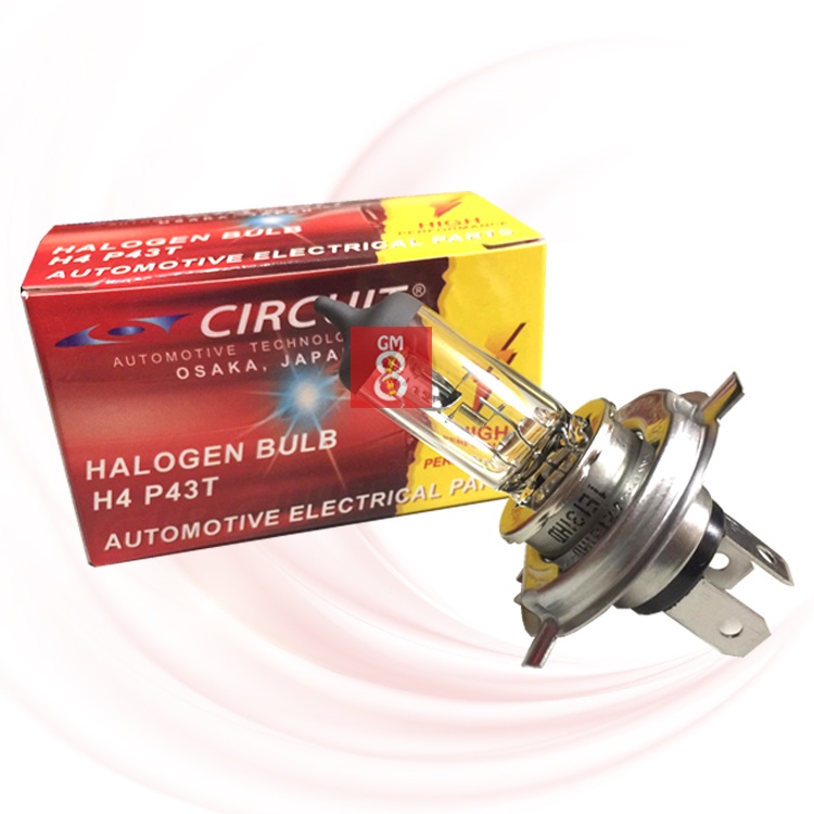 Halogen Bulb H4 Motorcycle 12v 35/35w Circuit | Shopee Philippines