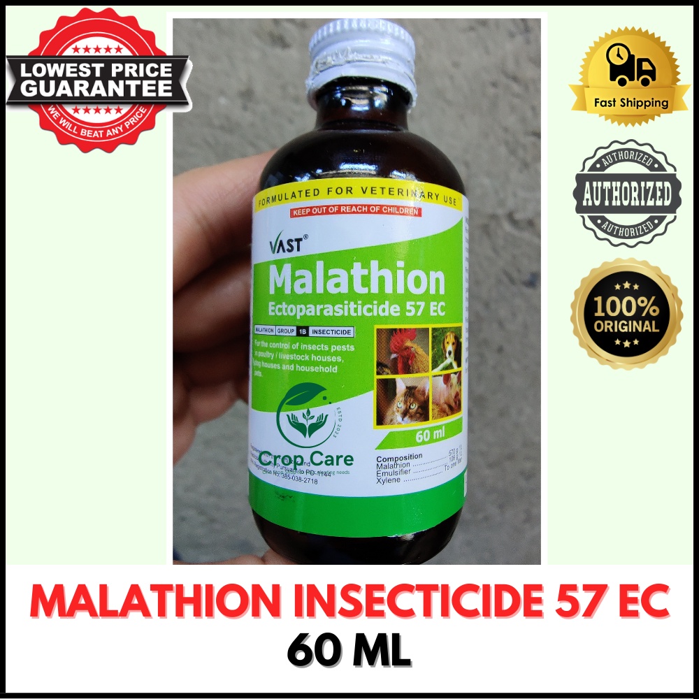 MALATHION INSECTICIDE 57 EC - SAFE TO USE ON ANIMALS - VAST - 60ML ...
