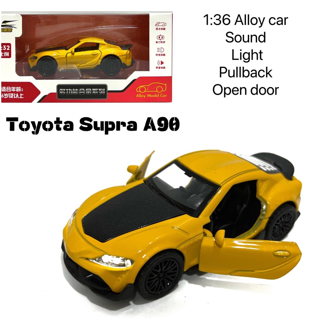 *Alloy Toy*TOYOTA SUPRA A90 & HONDA ACURA NSX 1:36 ALLOY DIE CAST CAR ...