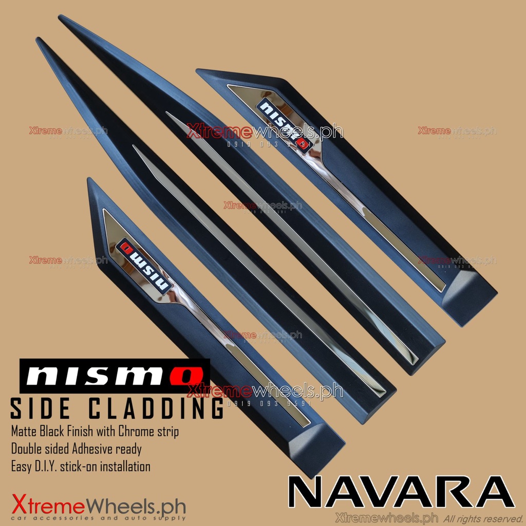 Nissan Navara 2021-2025 Designed Door Side Protector Cladding ...