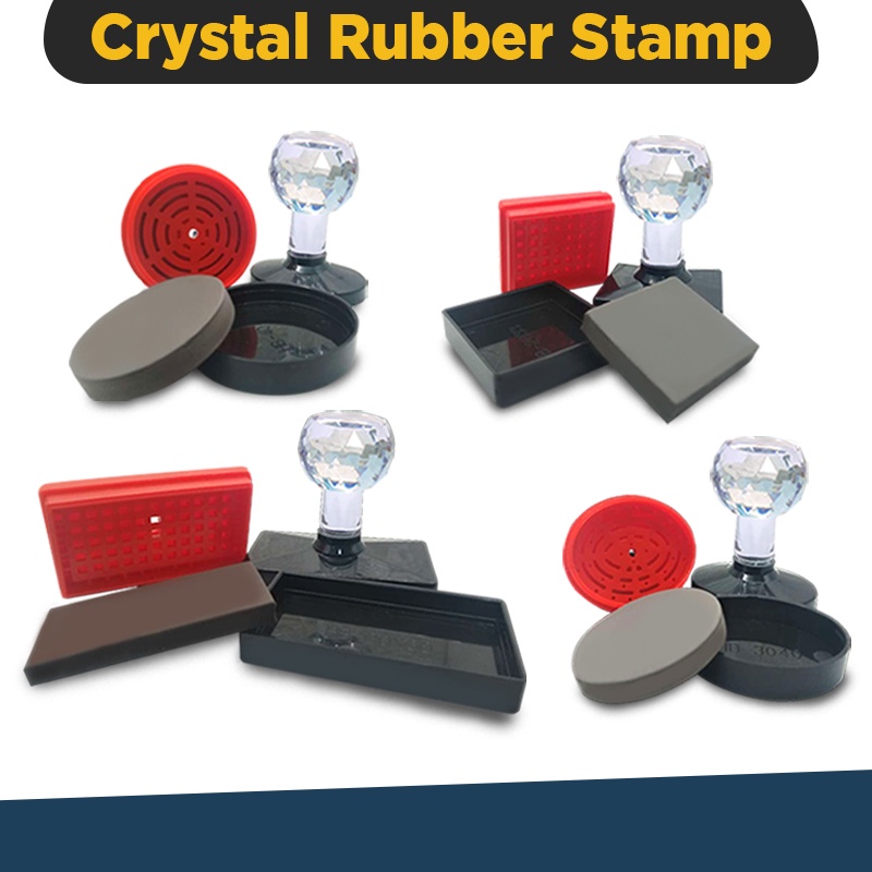 Crystal Rubber Stamp Pad and Case (Consumables Only) Rectangle ...