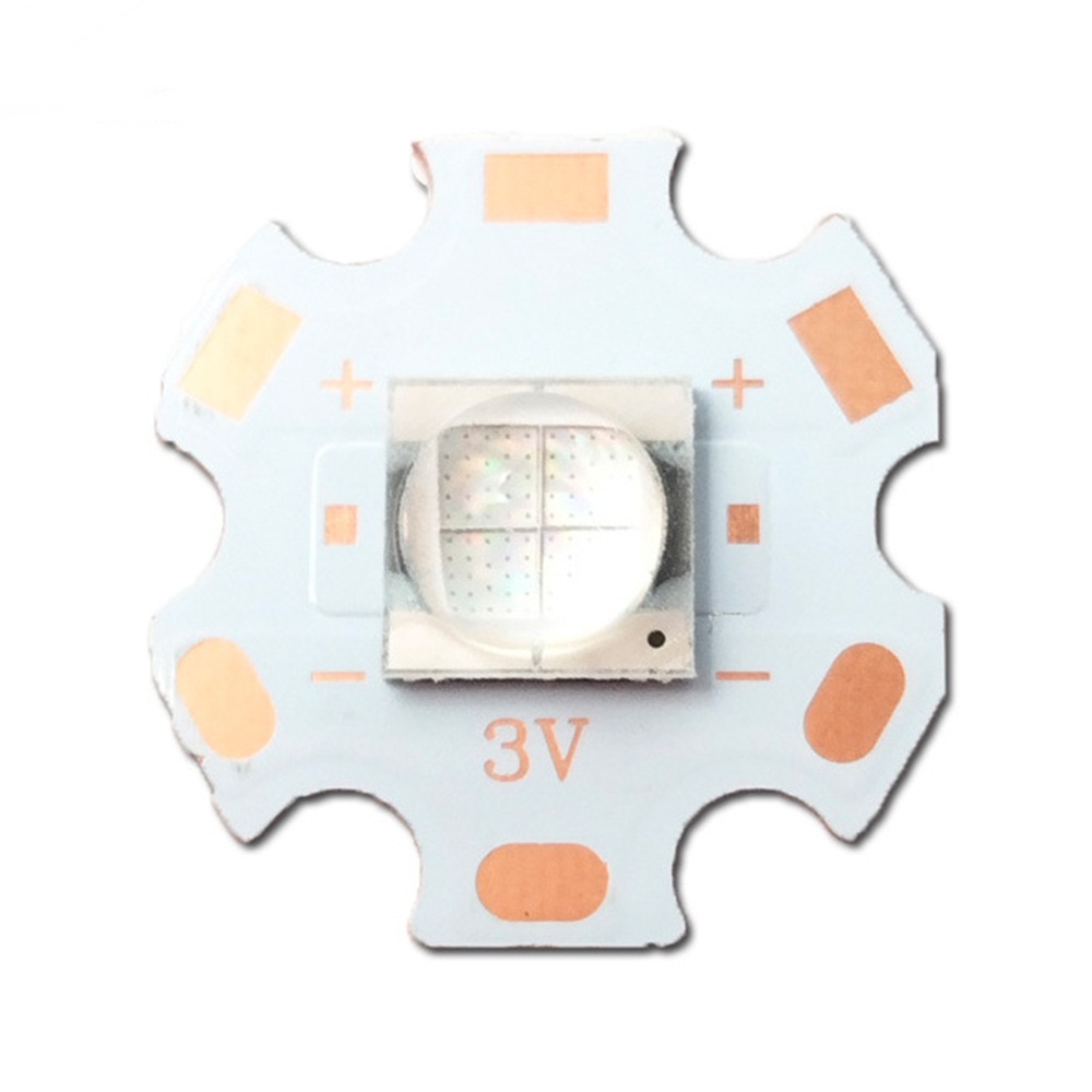 3V 6V 12V 20W CREE LED 7070 High Power LEDs Blue Chip With 20mm Copper ...