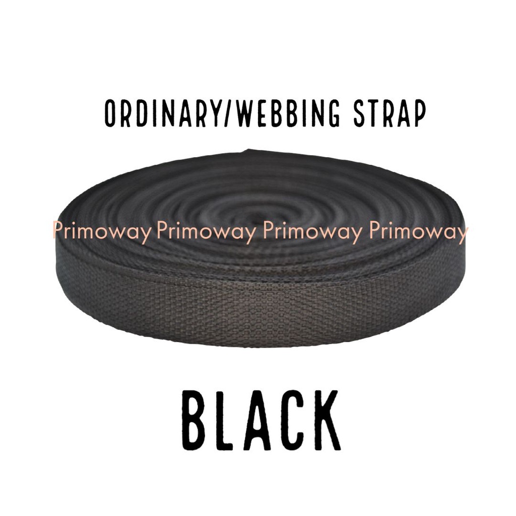 Webbing Ordinary/PPE NYLON Strap 7/8" Black | Shopee Philippines