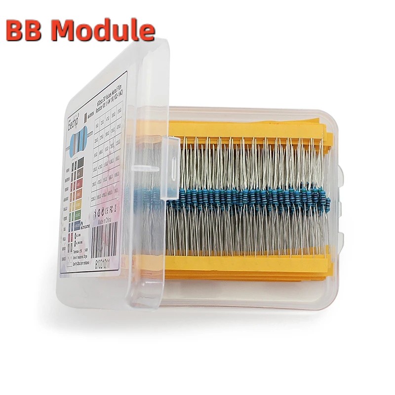300-600pcs 1/4W Metal Film Resistor kit set 30 Values resistors pack ...