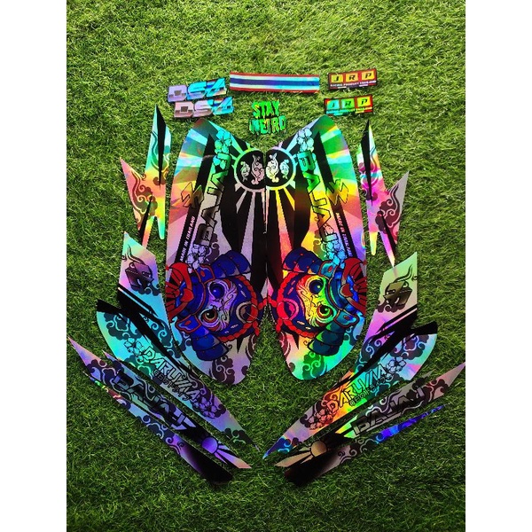 KAWASAKI BAJAJ CT100/125 DARUMA STOCK SIZE DECAL DESIGN | Shopee ...