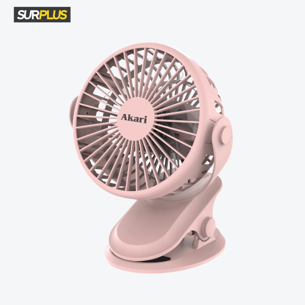 Surplus Akari Portable Clip-On Rechargeable Fan | Shopee Philippines