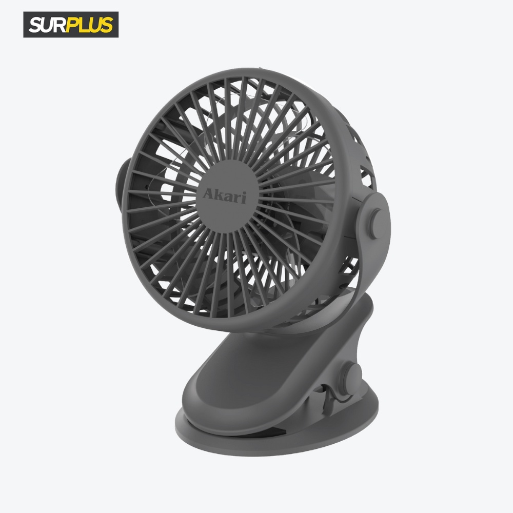 Surplus Akari Portable Clip-On Rechargeable Fan | Shopee Philippines