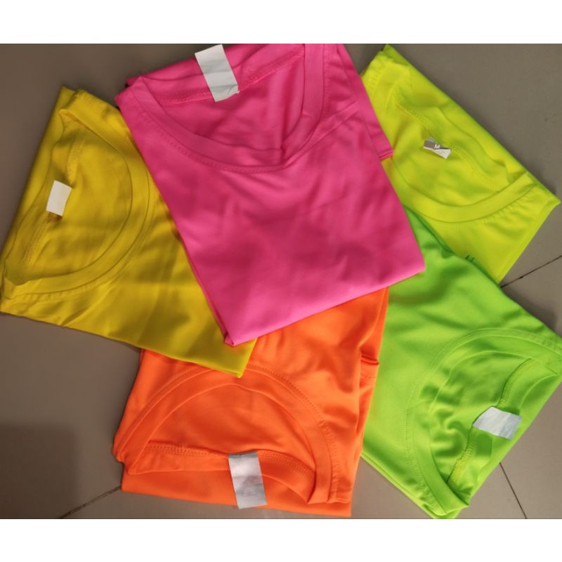 NEON Colors Active T-shirt Men & Women American size Plain Mens Apparel ...