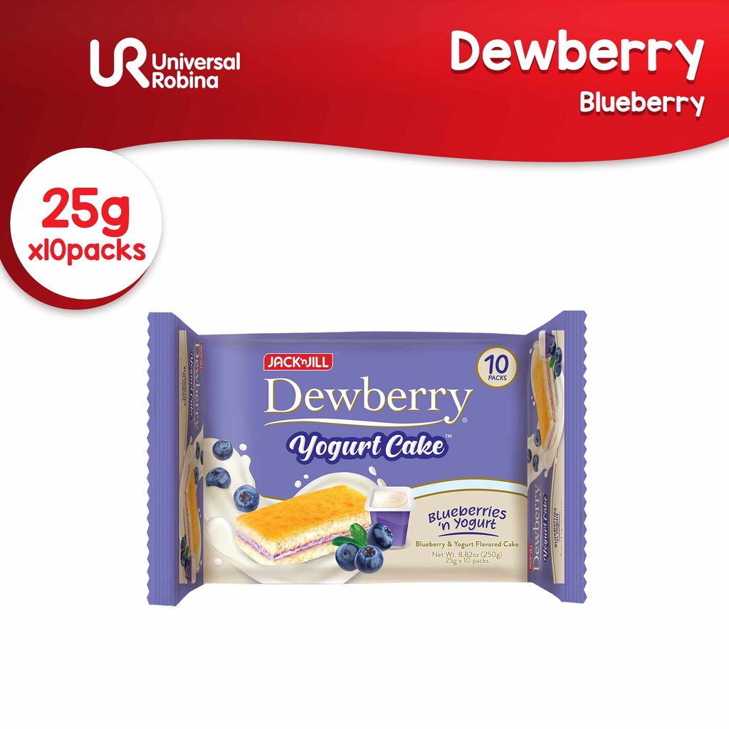 Jack 'n Jill Dewberry Yogurt Cake Blueberries 'n Yogurt (25g x 10 ...