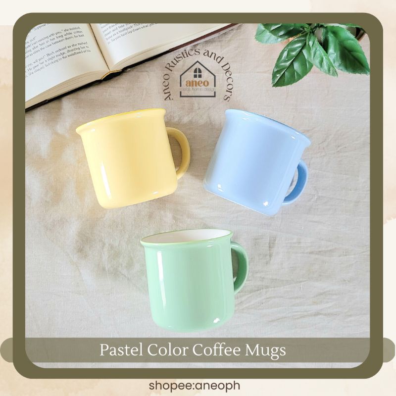 Pastel Color Coffee Mugs 450ml | Shopee Philippines