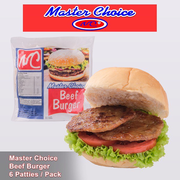 Master Choice Beef Burger by Master Siomai (6 Patties) | Shopee Philippines