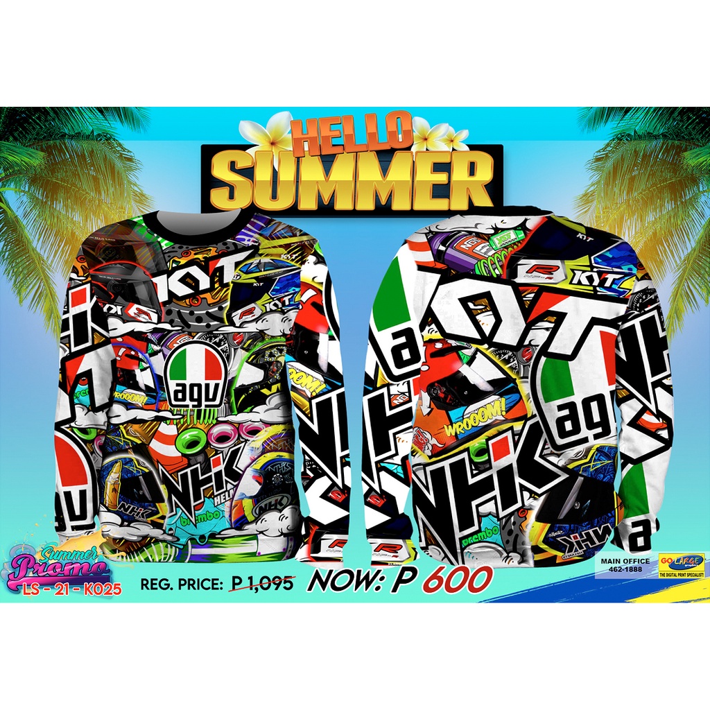 Motorcycle Club Long Sleeves Full Sublimation (High Quality DRIFIT ...