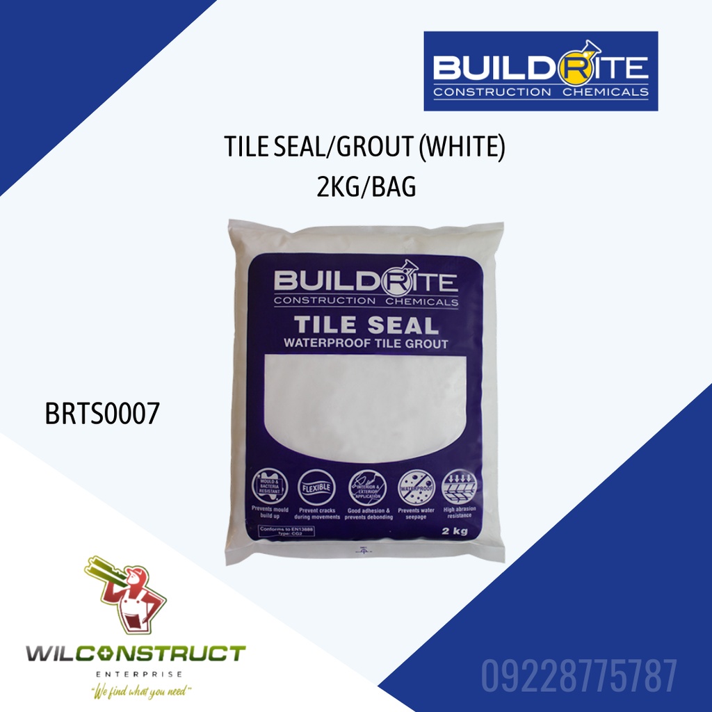 ♝BUILDRITE TILE SEAL WATERPROOF TILE GROUT 2KG PER BAG | Shopee Philippines