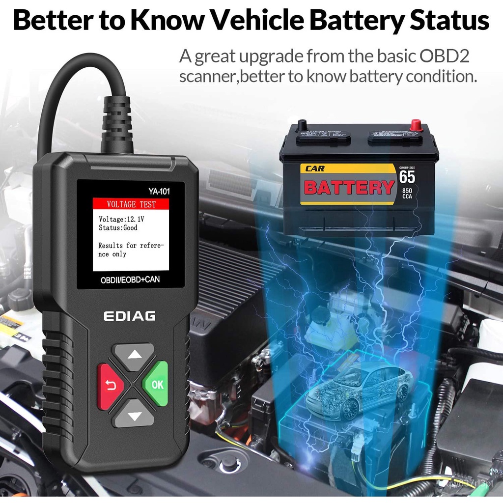 Vehicle OBD2 Scanner Engine Lamp Code Reader EVAP Sensor on Board ...
