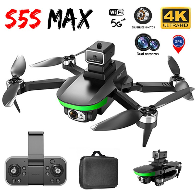 New UAV S5S Mini Drone Profesional 4K HD Camera Obstacle Avoidance Aerial Photography Brushless ...