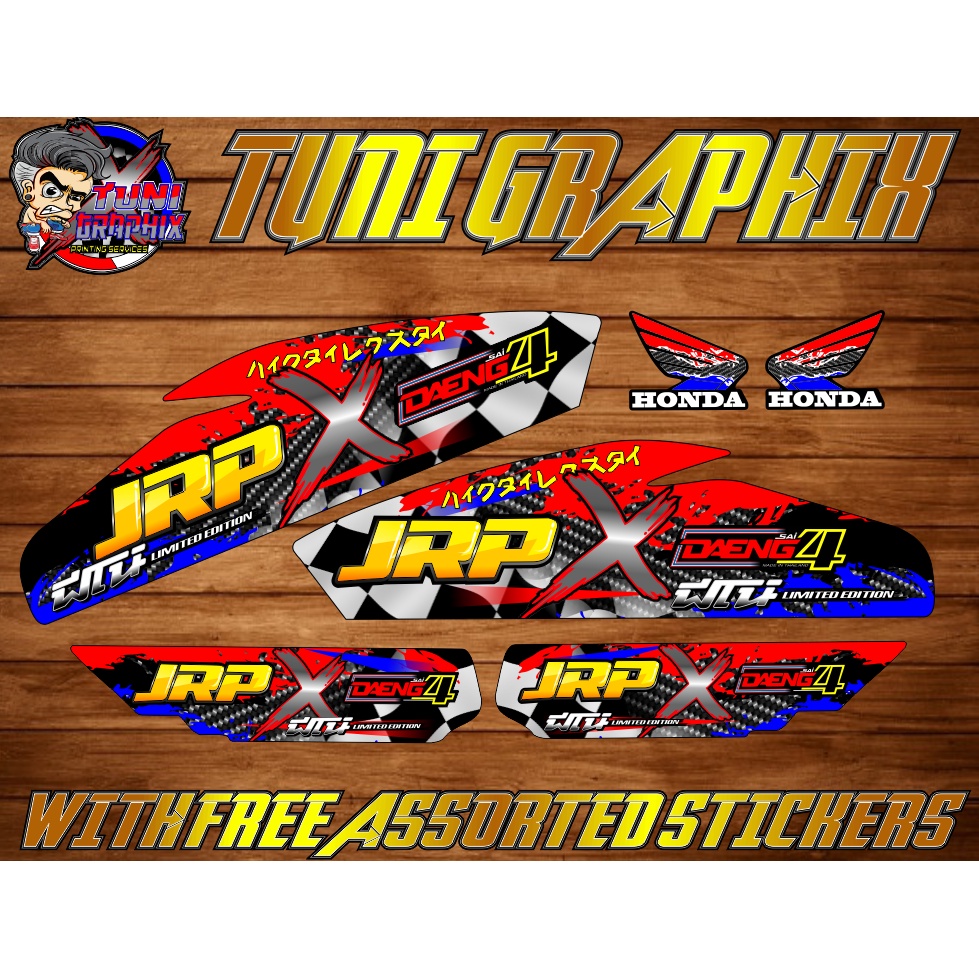 TMX / RUSI / PINOY / MOTOPOSH / SKYGO / DECALS STICKER v3 ( JRP X DAENG ...