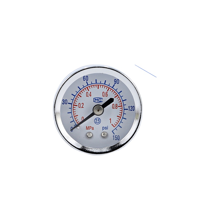 Pneumatic regulator valve pressure gauge 0-1mpa axial barometer air Y-40Z back-connected gas ...
