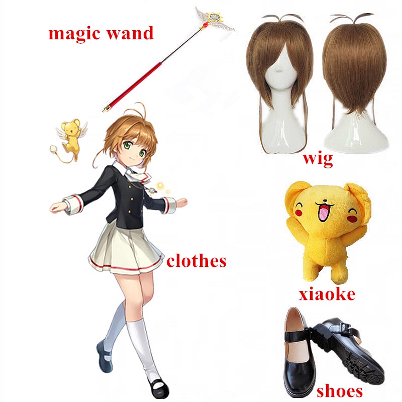Anime Cosplay Card Captor Sakura Cos Japanese uniform Daily Woman Girls ...