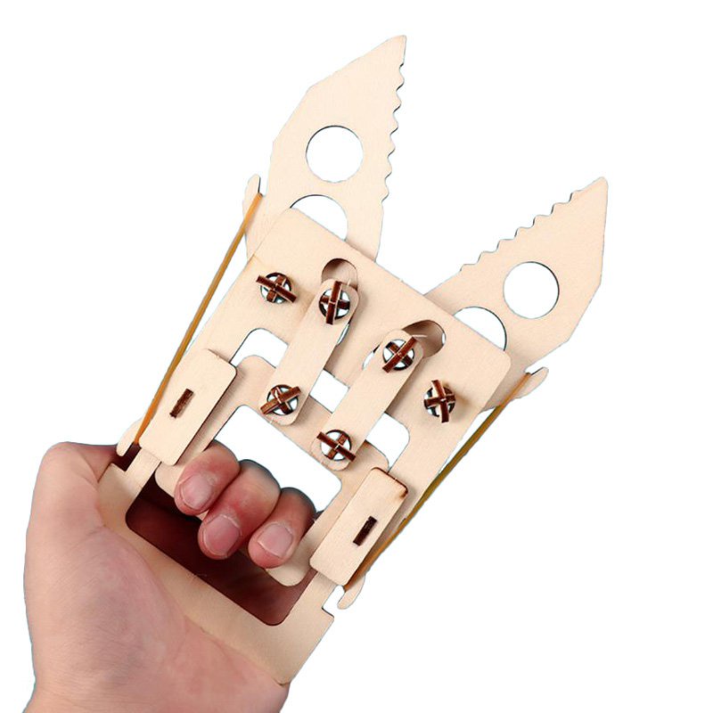 DIY Kit STEM Robot Arm Rubber Band powered Technology Science ...