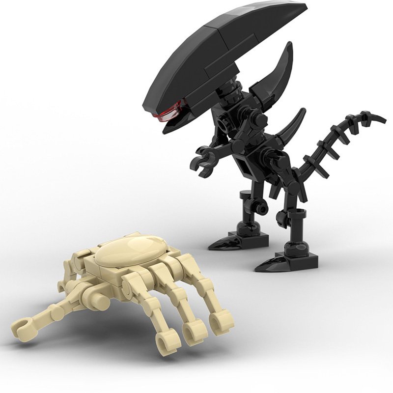 GoldMoc Alien and Face Hugger Building Blocks Set Sci-fi Horror Movie ...