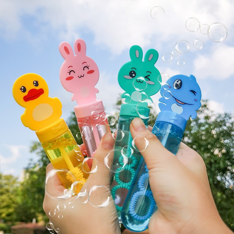 Cute Bubble Wand Toy Cartoon Bubble Toys for Kids Bubble Stick Baby ...