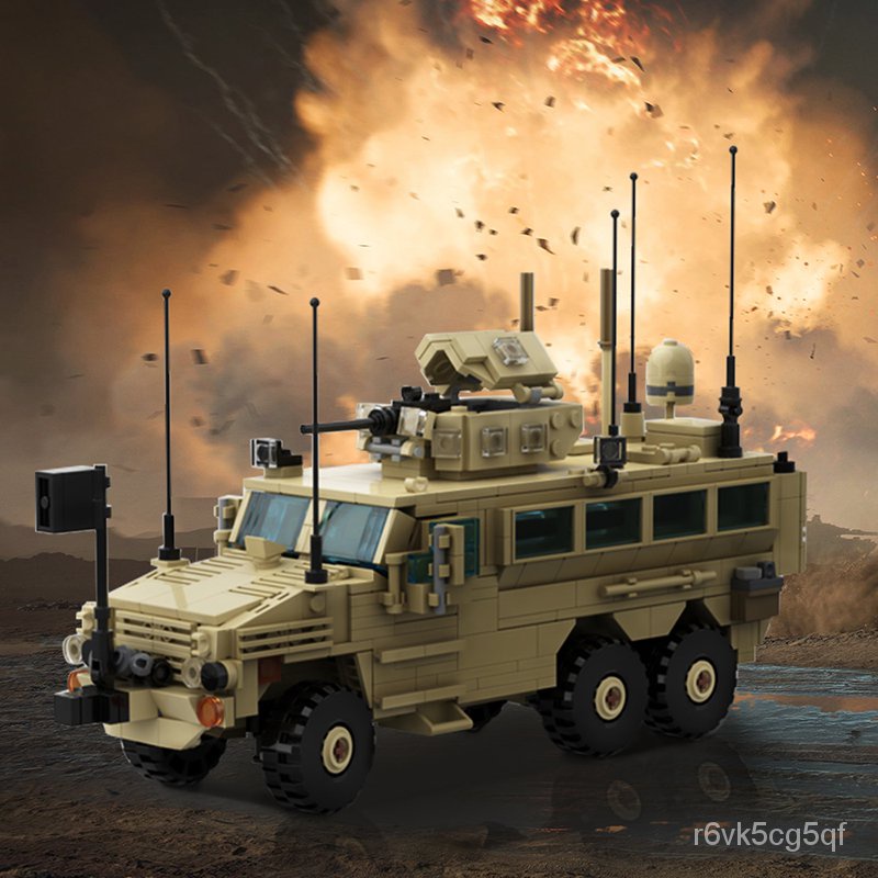 GoldMoc Building Blocks Toys MOC-133158 RG-33L Cat.2 MRAP Vehicle Toy ...