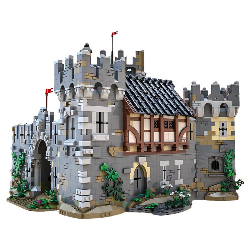 MOC Lions' Castle Building Block Kit Medieval Majestic Royal Krylhan ...