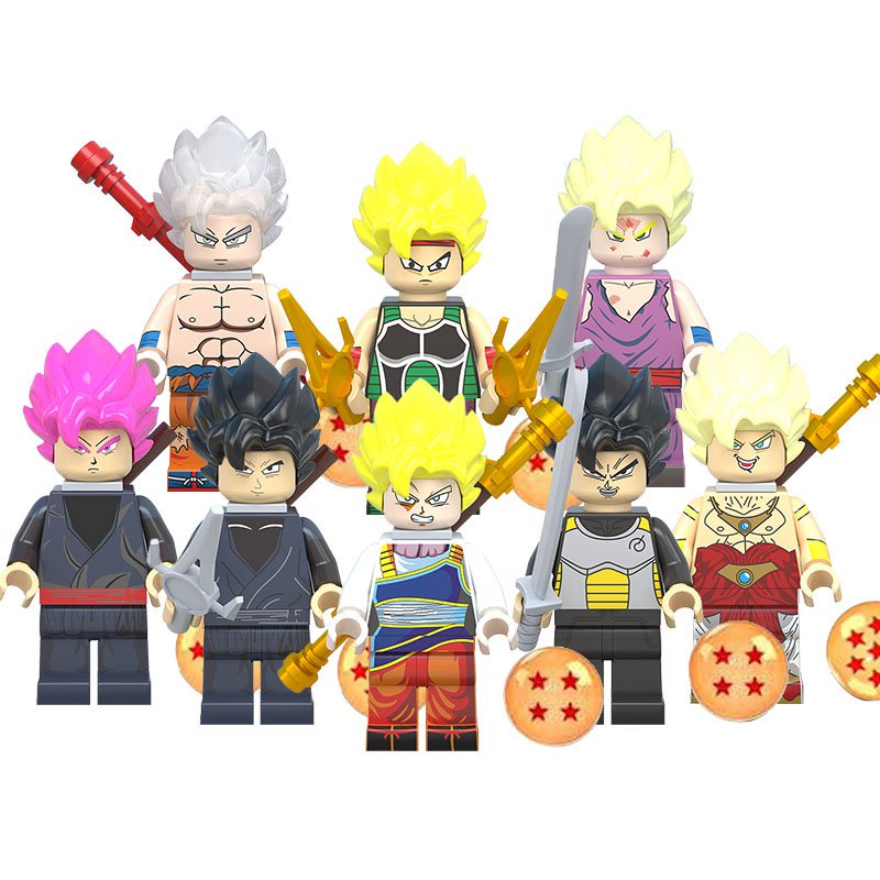 WM6032 8Style Dragon Goku Son Vegeta Gohan Raditz Ball mini Action ...