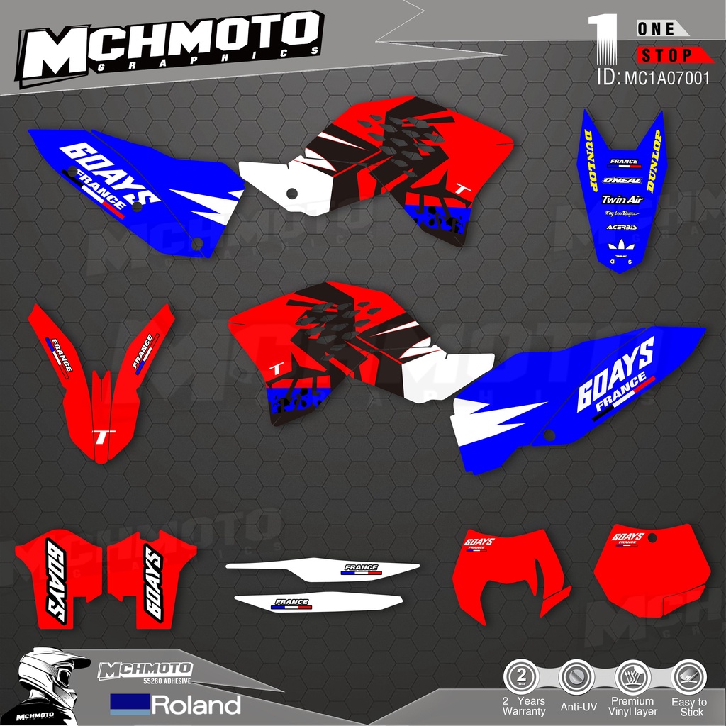 MCH Customized Team Graphics Backgrounds Decals Custom Stickers For 07 ...