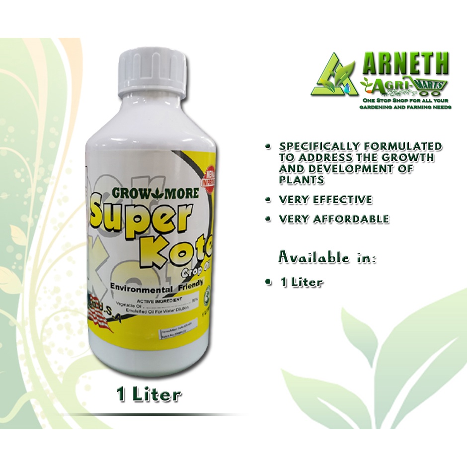 GROW MORE SUPER KOTE CROP OIL (1 LITER) | Shopee Philippines