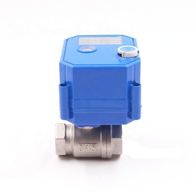 mini battery electric valve BSP/NPT 1-1/4'' wireless water leakage ...