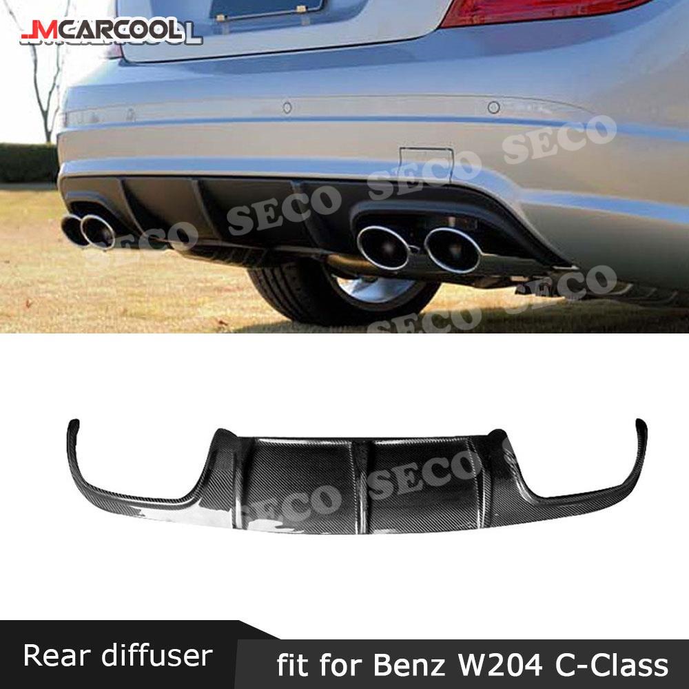 Carbon Fiber Car Rear Bumper Lip Diffuser Fins Splitter Guard for ...