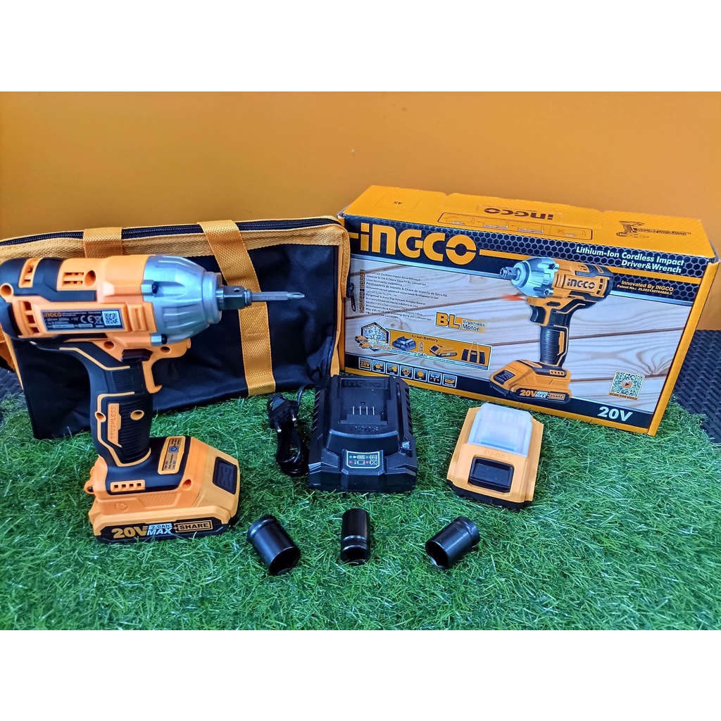 INGCO LITHIUM-ION CORDLESS IMPACT DRIVER&WRENCH (CIWLI20208) BN-PT ...