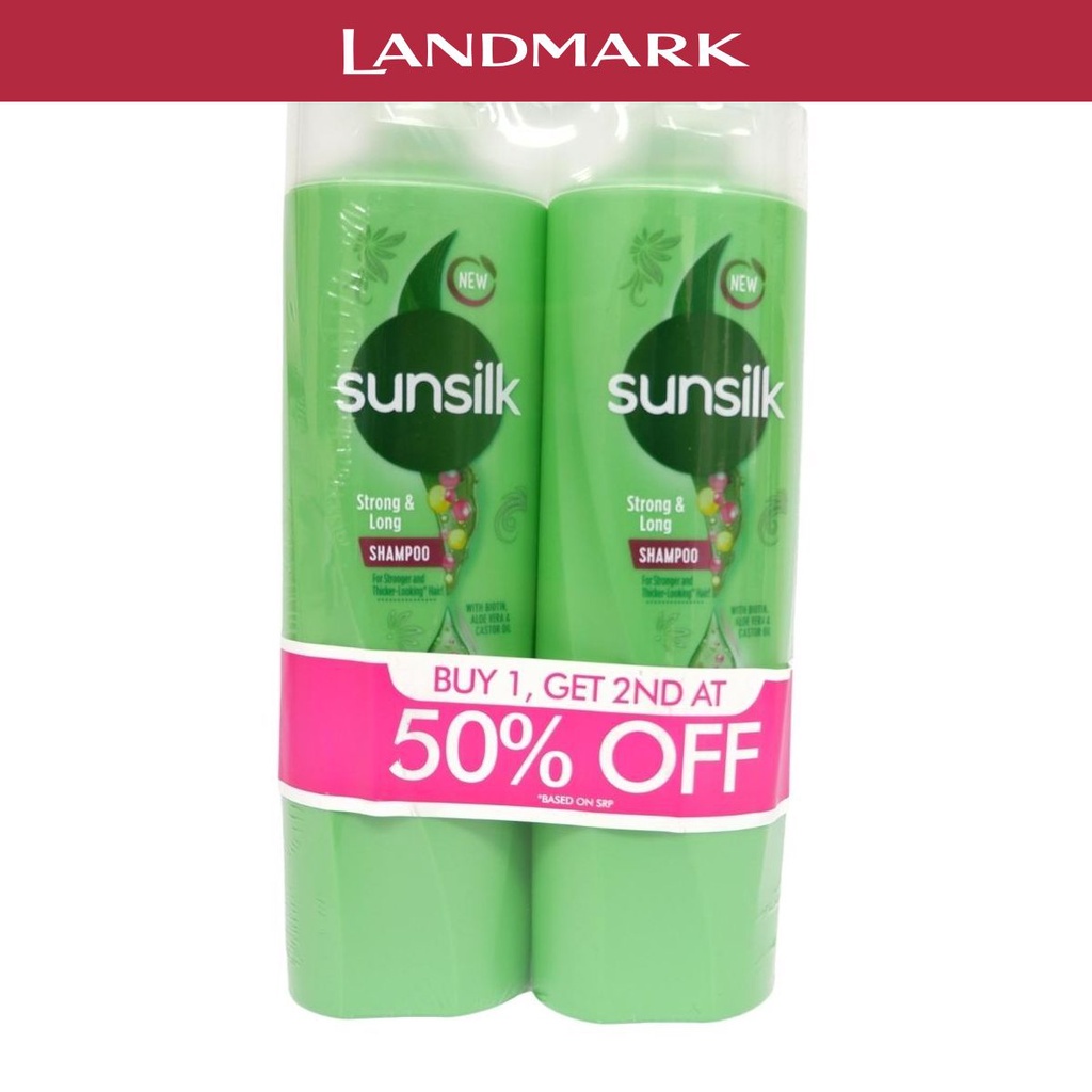 Sunsilk Shampoo Strong & Long 350ml Buy 1 Get 2nd At 50% | Shopee ...