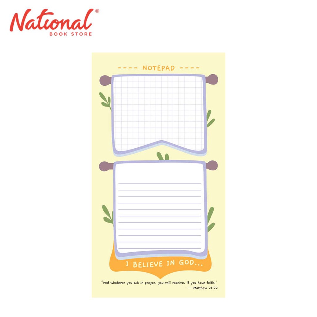 Plano Ni Lord Notepad I Believe in God - Stationery | Shopee Philippines