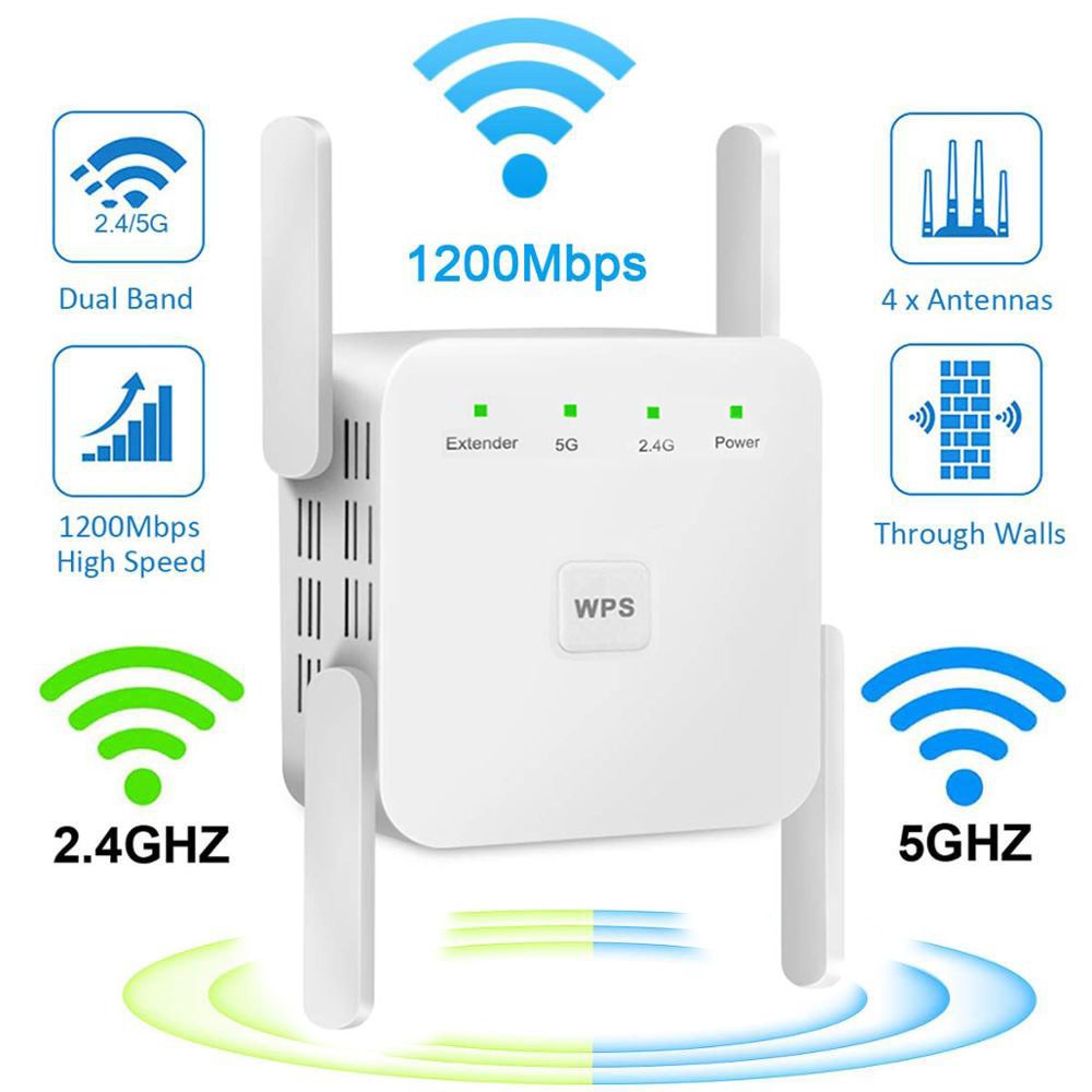 5G Router WiFi Range Repeater Extender Wireless Wi-Fi 802.11N Booster ...