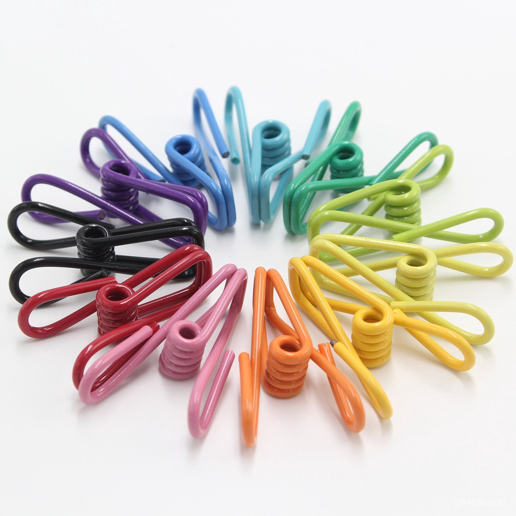 PVC Coated spring chip bag clips stainless steel metal hook tie wire ...