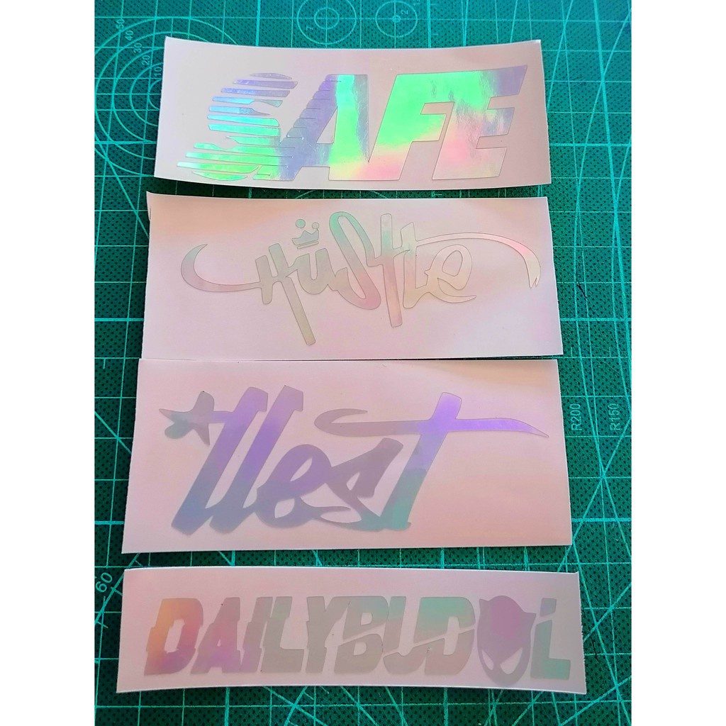 Hologram 5 inches Sticker Decals SET SAFE RECIPE ILLEST DAILYBUDOL ...