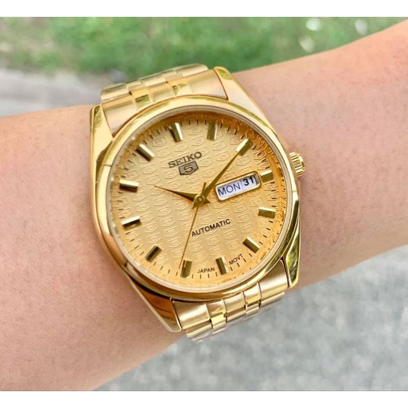 Seiko watch for men automatic hand movement with date and day | Shopee ...