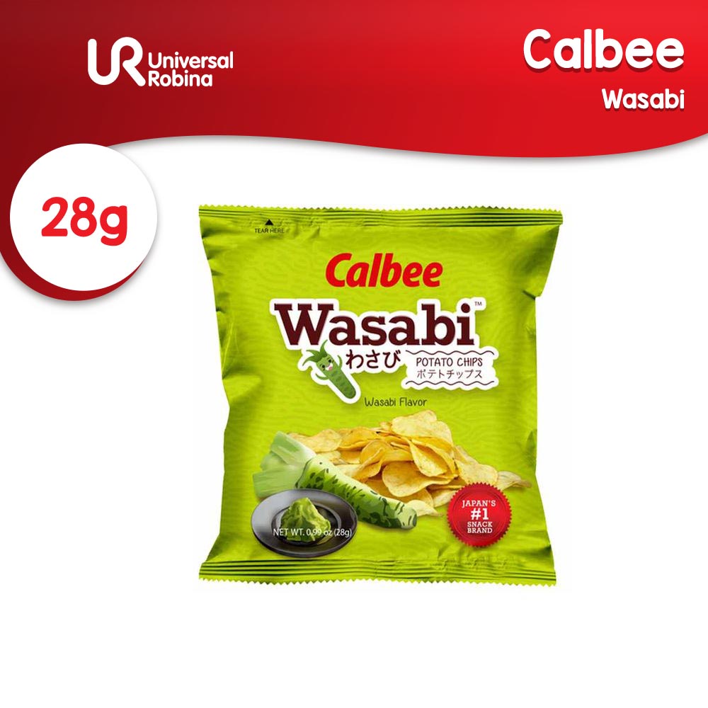 Calbee Potato Chips Wasabi (28g) | Shopee Philippines