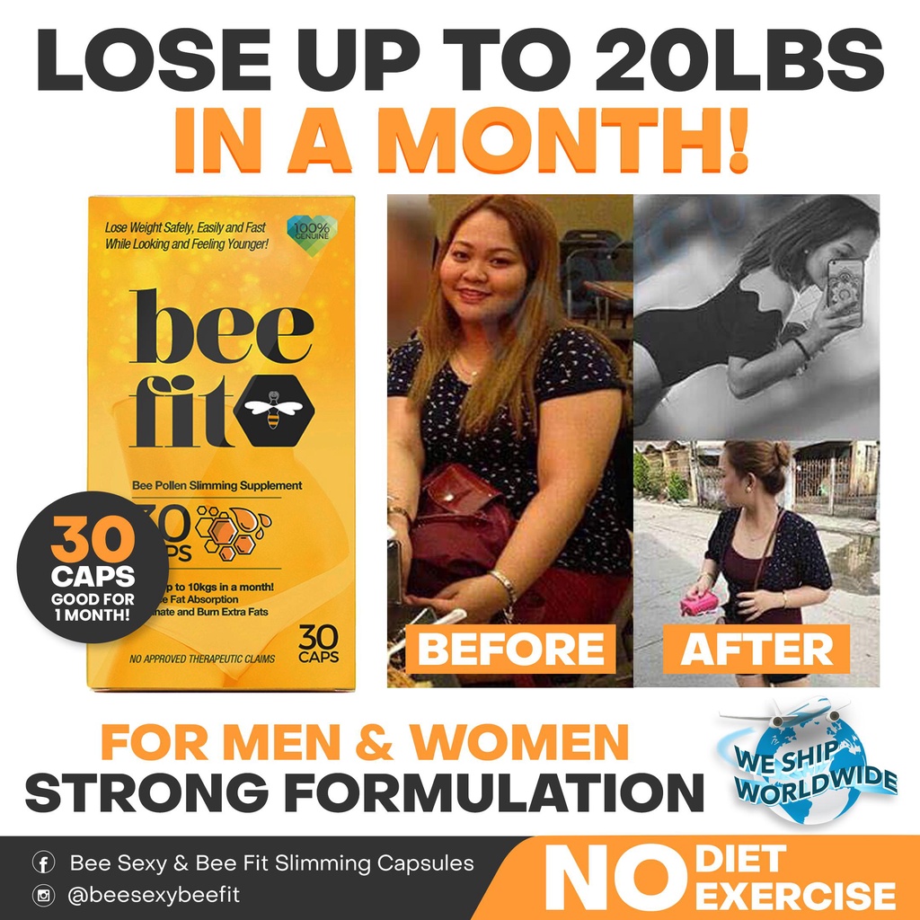 Bee Fit Slimming- 30 capsules VACS | Shopee Philippines