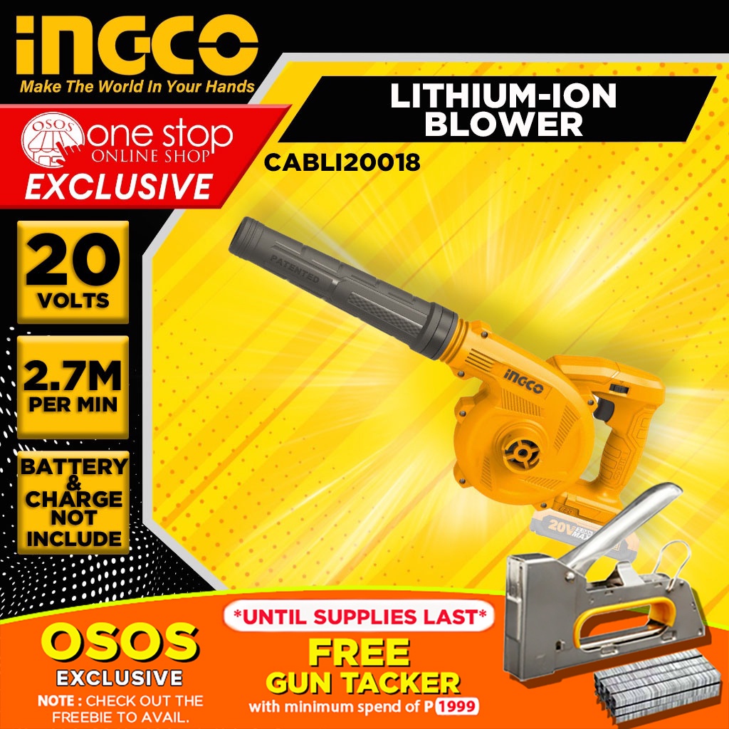 INGCO CORDLESS Lithium-ion Blower without Battery and Charger ...