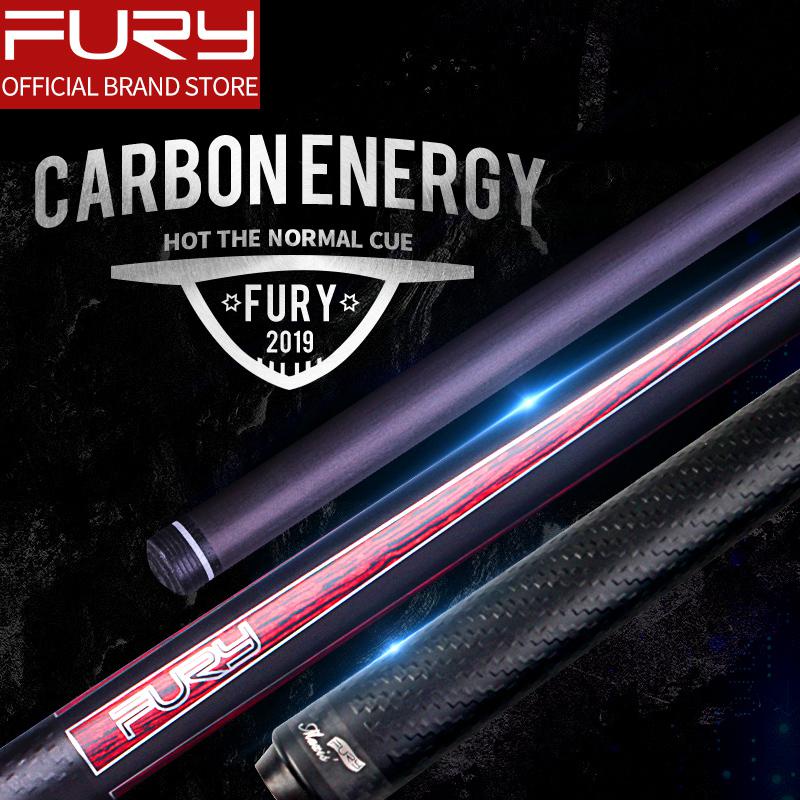 Fury Billiard Carbon Fibre Tecnologia Shaft Pool Cue Stick Kit Nine ...
