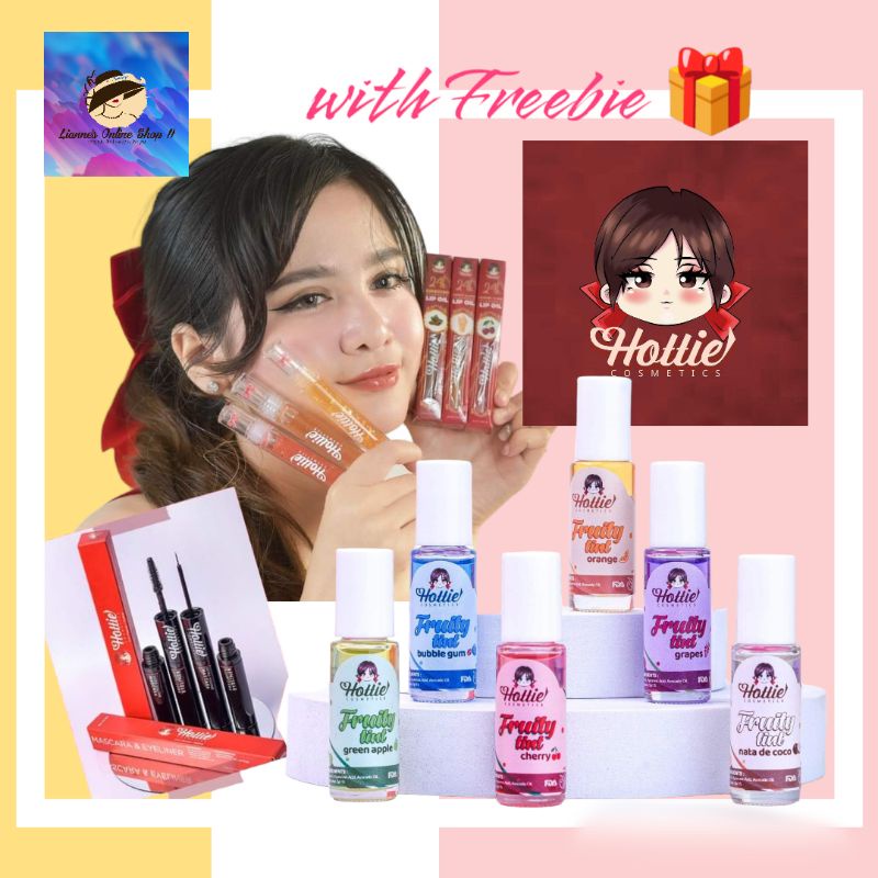 ☜hottie Cosmetics Fruit Tint Lip Oil And Mascaraeyeliner Duo Shopee Philippines