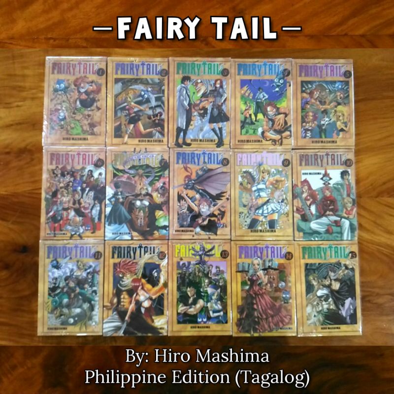 Fairy Tail - Manga Volumes - Philippine Edition - Tagalog - Hiro ...