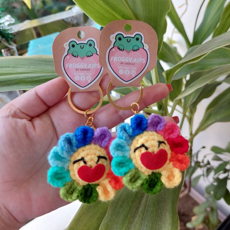 BTS Jhope Hobi Flower Crochet Amigurumi Keychain | froggy.rips by ...